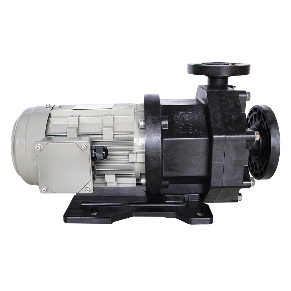 Sealless Plastic Magnetic Pump Mini 1/2HP 0.37KW Meibao High Corrosion ...